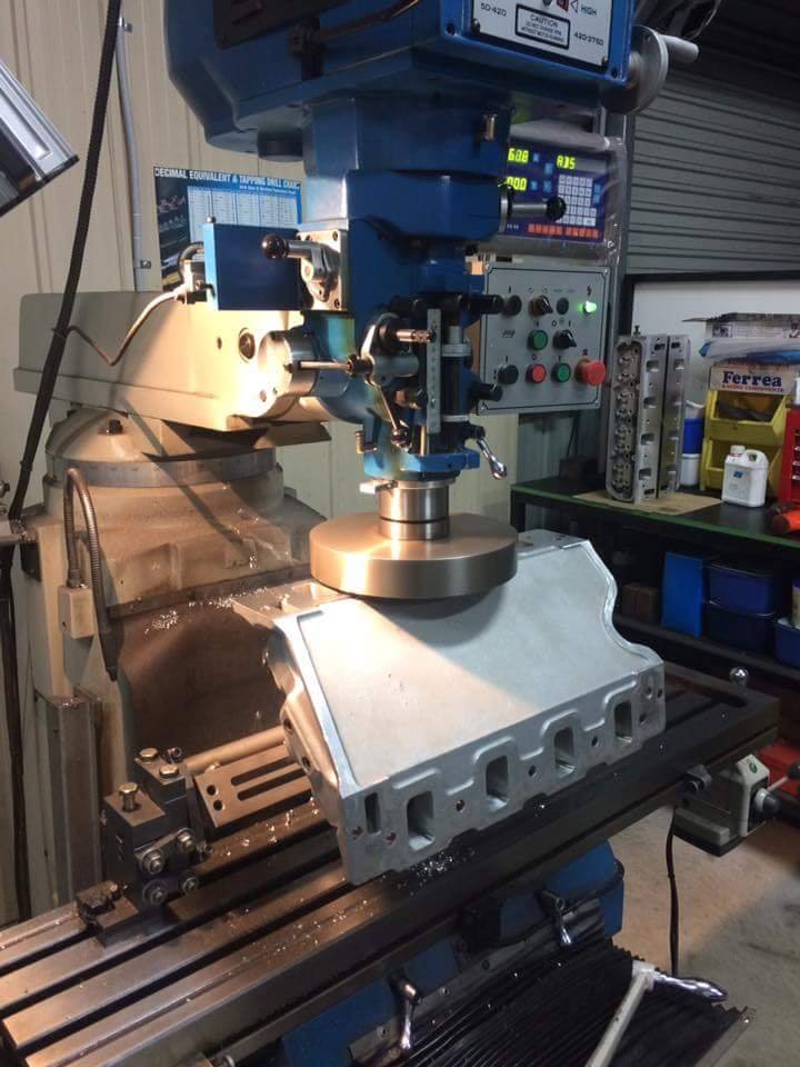 HF-2400 Head Fixture for knee vertical mill Bridgeport cylinder head ...