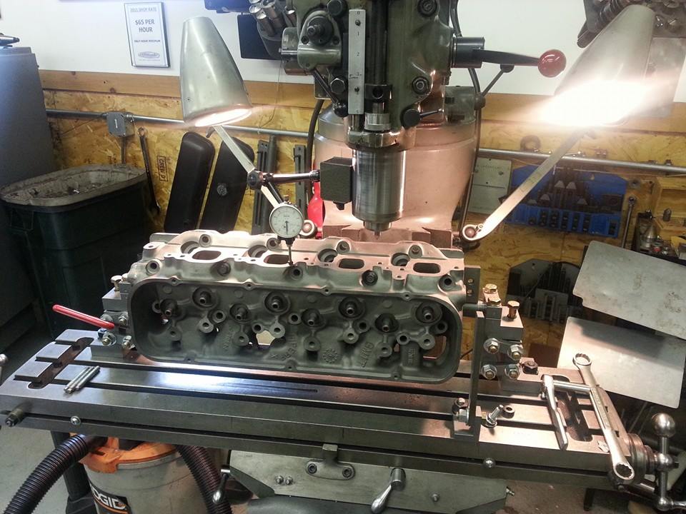 HF-2400 Head Fixture for knee vertical mill Bridgeport cylinder head ...