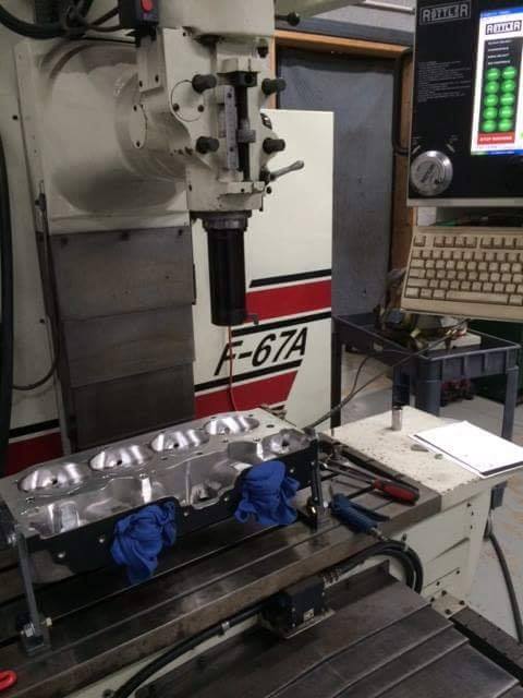 HF-2400 Head Fixture for knee vertical mill Bridgeport cylinder head ...