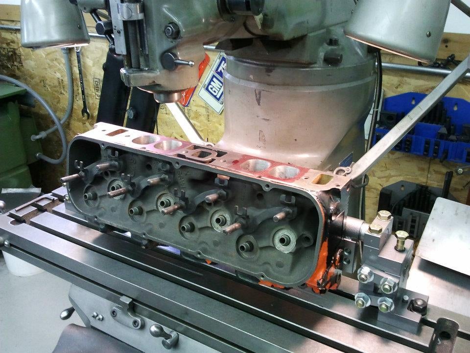 HF-2400 Head Fixture for knee vertical mill Bridgeport cylinder head ...