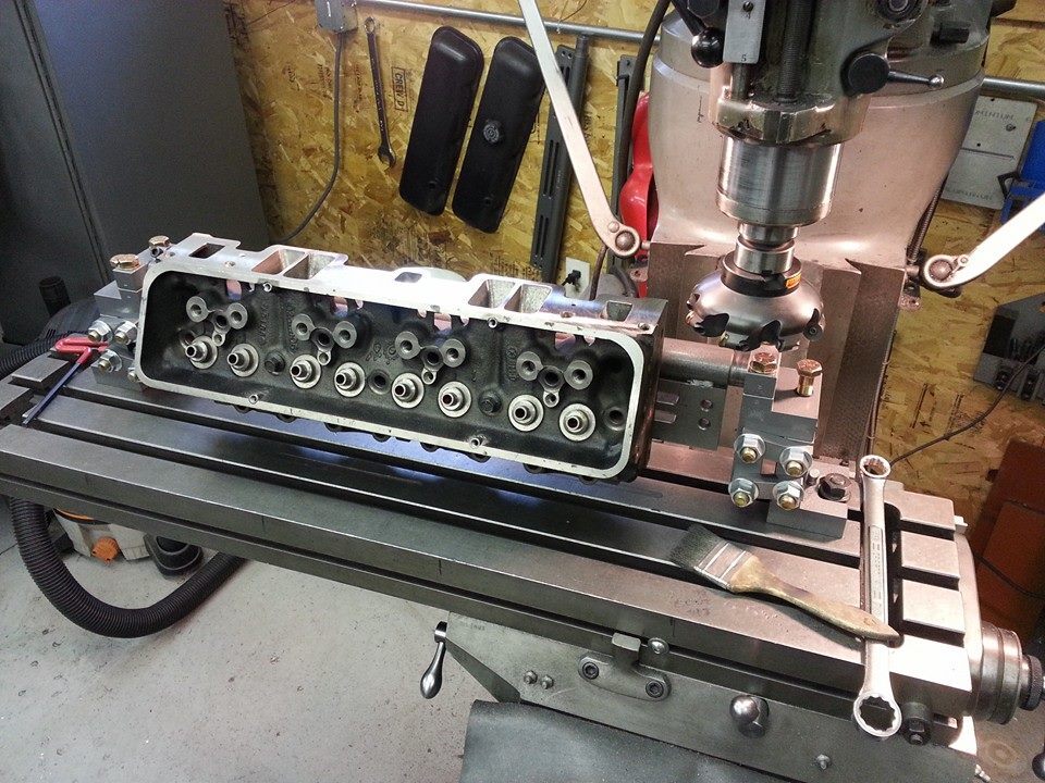 HF-2400 Head Fixture for knee vertical mill Bridgeport cylinder head ...