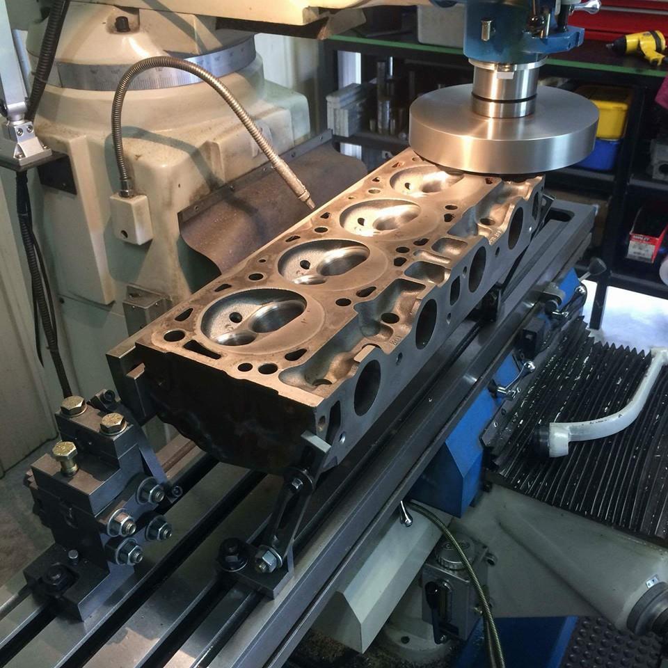 HF-2400 Head Fixture for knee vertical mill Bridgeport cylinder head ...