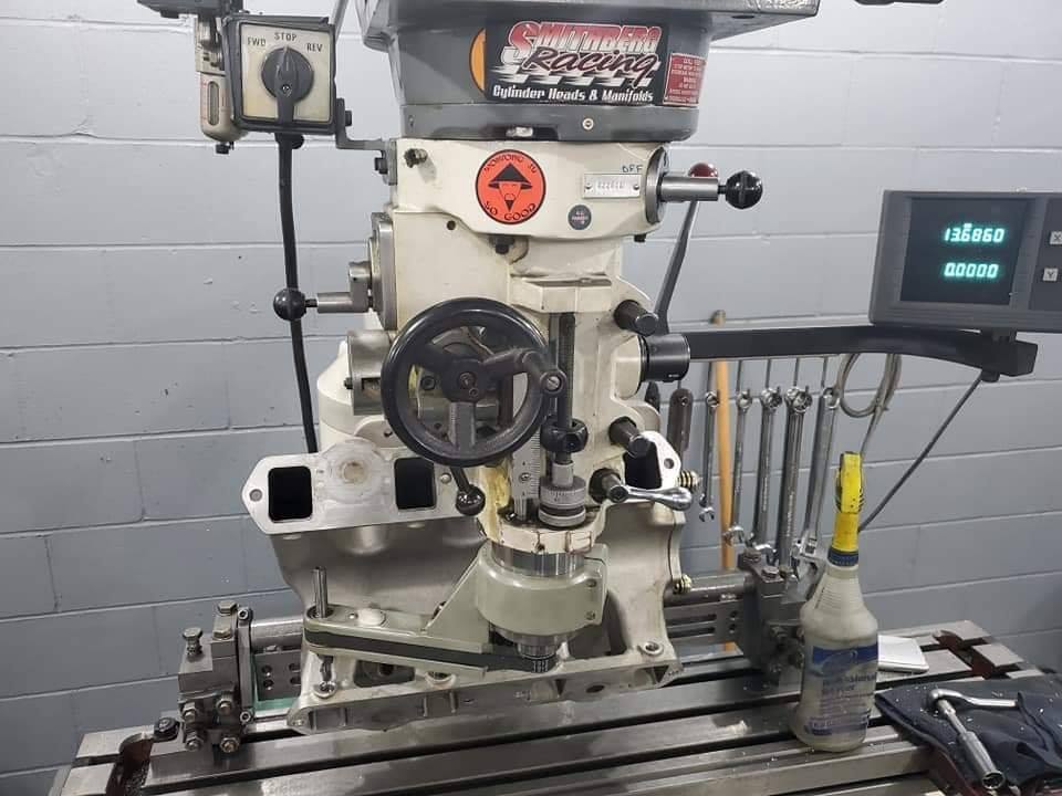 HF-2400 Head Fixture for knee vertical mill Bridgeport cylinder head ...